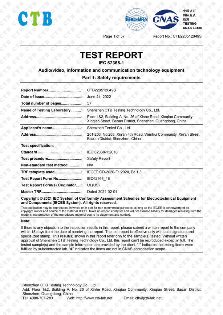 Certificates - Tenled